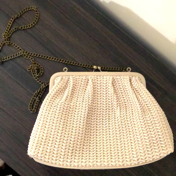 Target | Bags | Super Cute Cream Color Clutch With Chain Crossbody ...